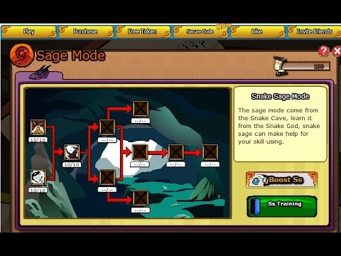 Ninja Saga - Senjutsu Snake Sage Mode [NO HACK] - YouTube