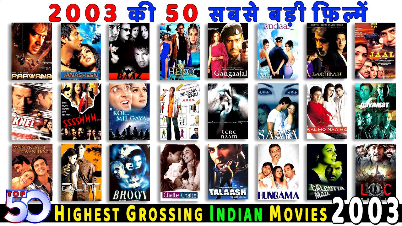 Top 50 Highest GROSSING Indian Movies Of 2003 | Top 50 Bollywood Movies ...