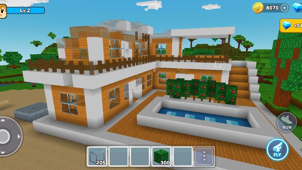 Mini Block Craft gameplay for android Mini Block Craft game - YouTube