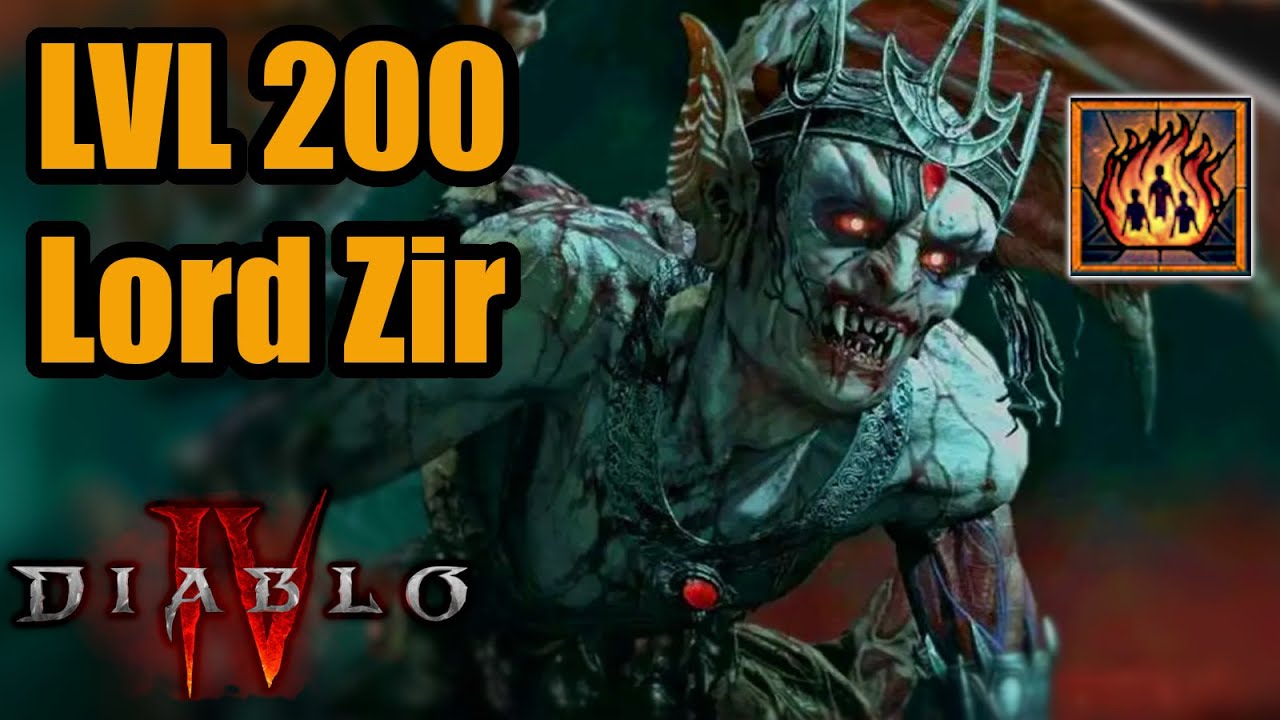 Incinerate lvl 200 Tormented Uber Lord Zir - Season 4 Diablo 4 Sorc ...