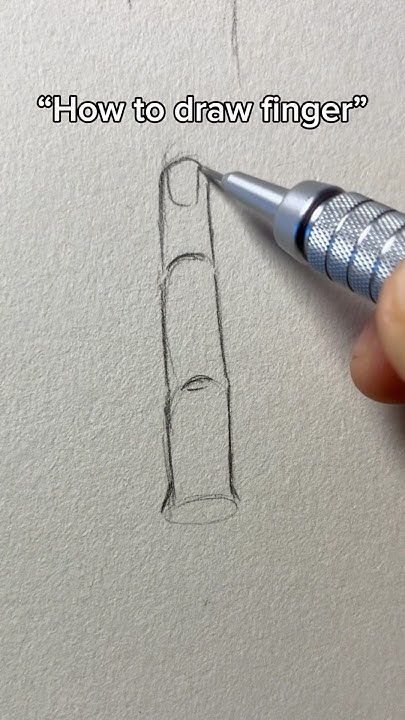 How to draw finger - YouTube