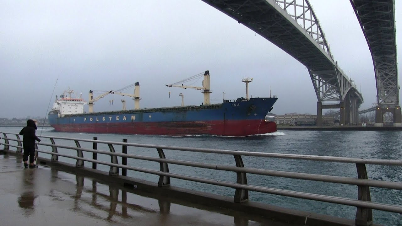 ISA Ship From Cyrus In The St Clair River Great Lakes - YouTube