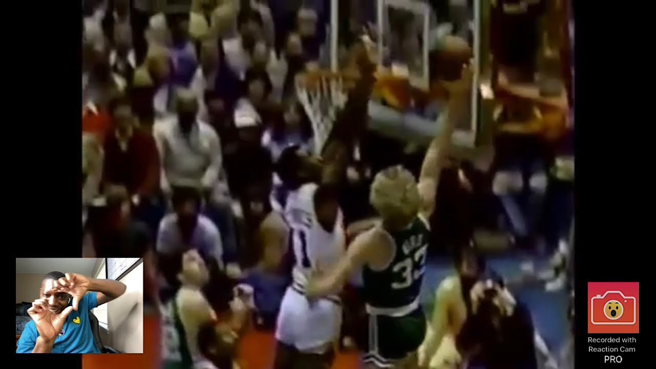 My First Time Watching Larry Bird Most Clutch Shots - YouTube