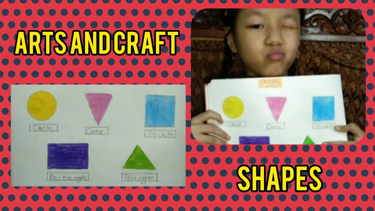 SHAPES ART AND CRAFT🎨🖍️🖍️🎨#SHAPESARTANDCRAFT#RECTANGLE#SQUARE#CONE# ...