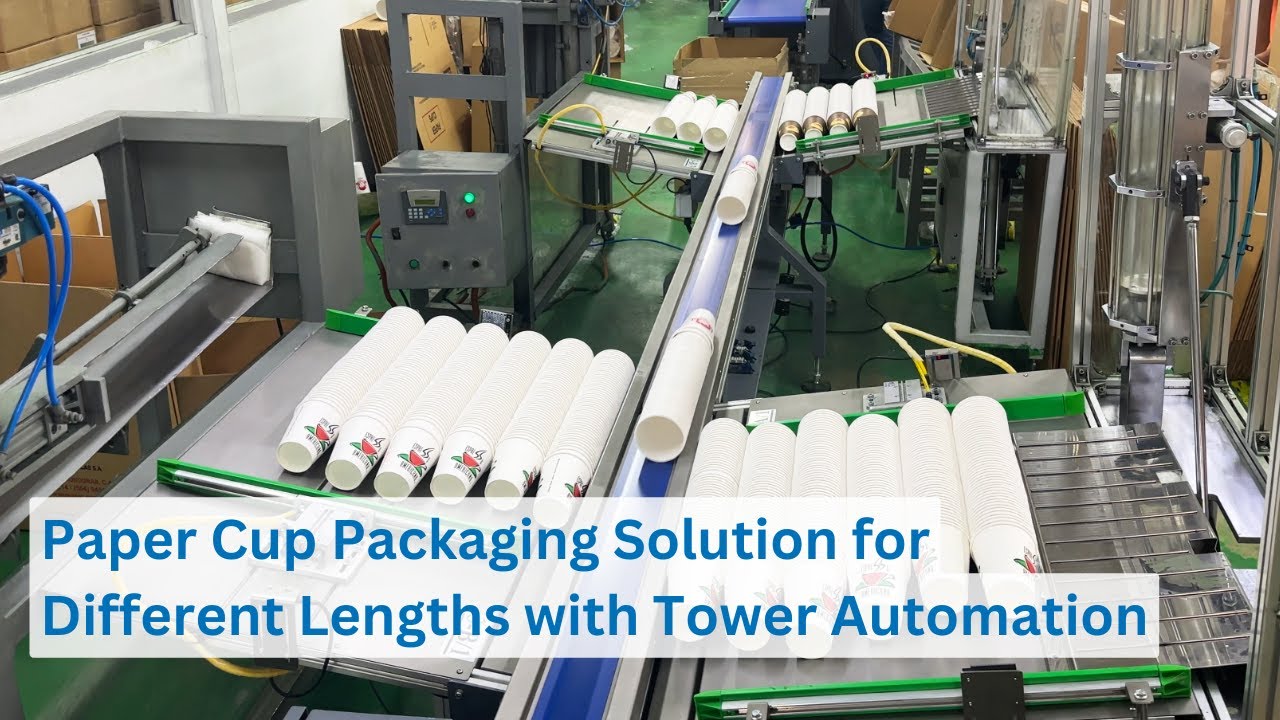 Paper Cup Packaging Solution for Different Lengths with Tower ...