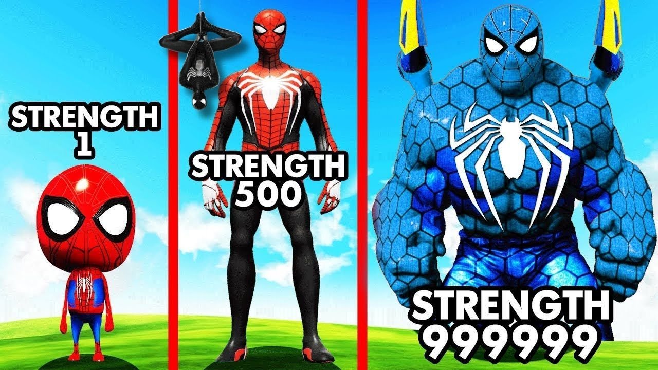 SHINCHAN Become WEAKEST To STRONGEST SPIDERMAN in GTA 5 | WEAK To ...