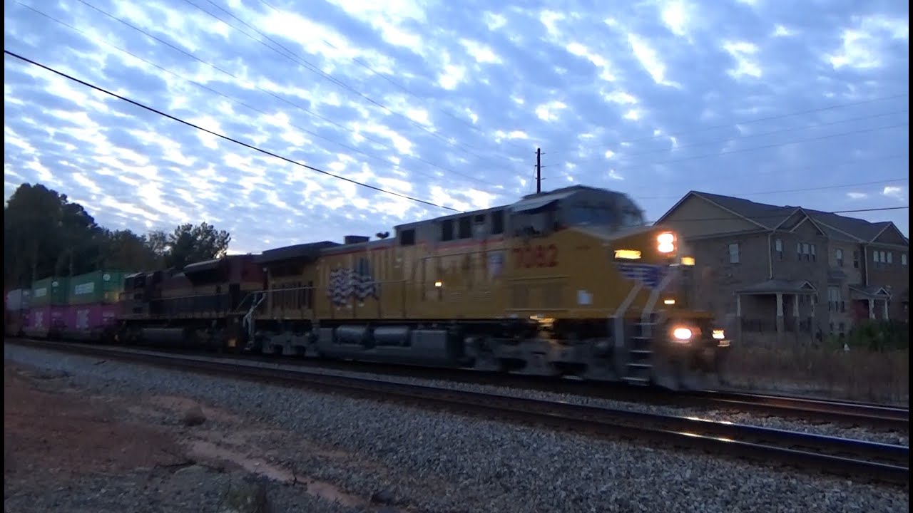 NS 242 (With UP Leading and KCS Ace Trailing!) Thru Duluth Georgia 10 ...