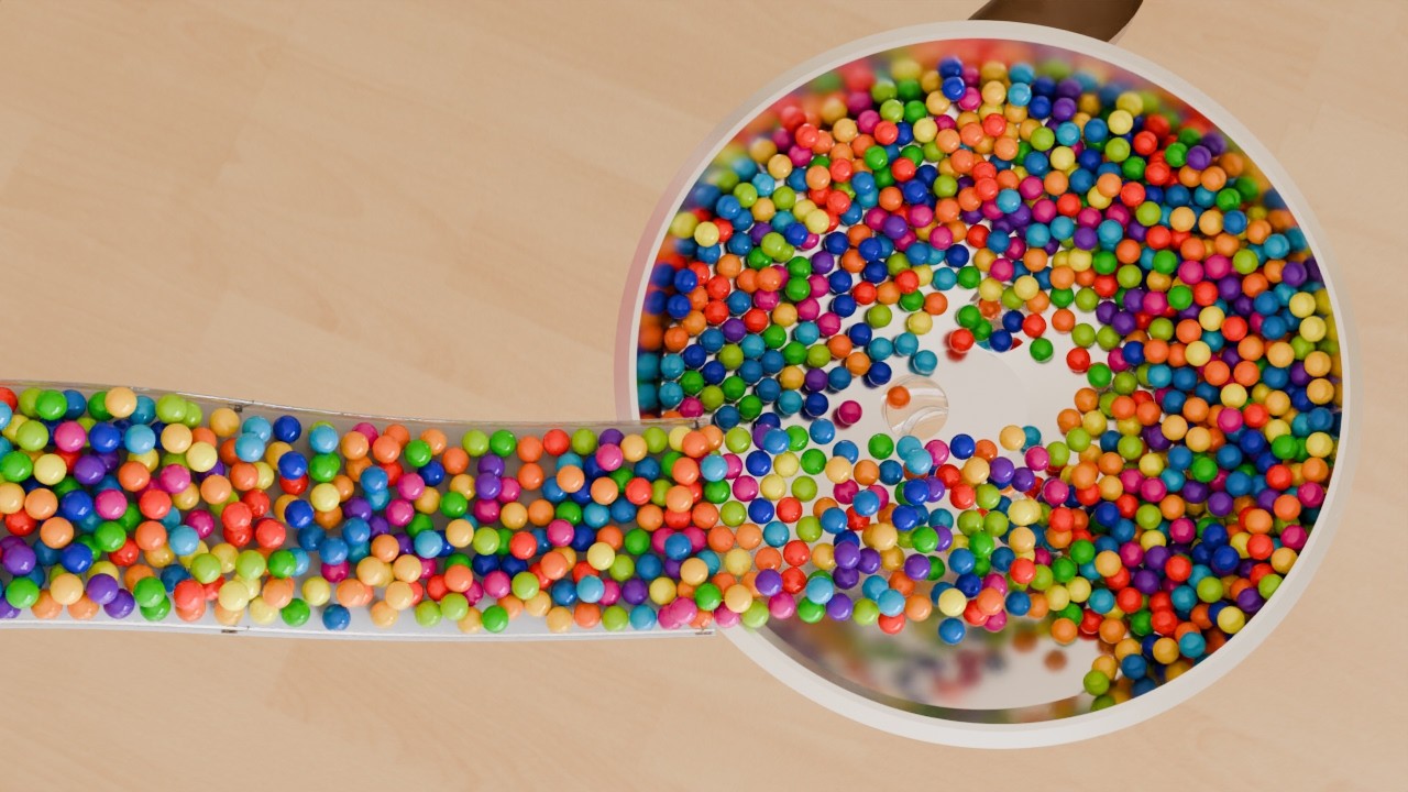 Colorful Marble Run Loop Animation - Revisited - YouTube