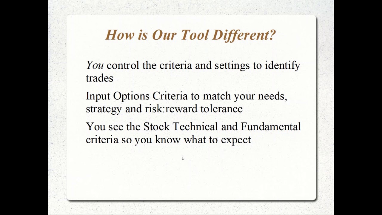 PowerOptions Options Screener - YouTube