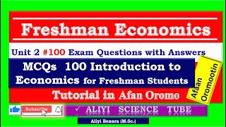 Freshman Economics Unit 5 100 Exam Questions With Answers Tutorial In ...