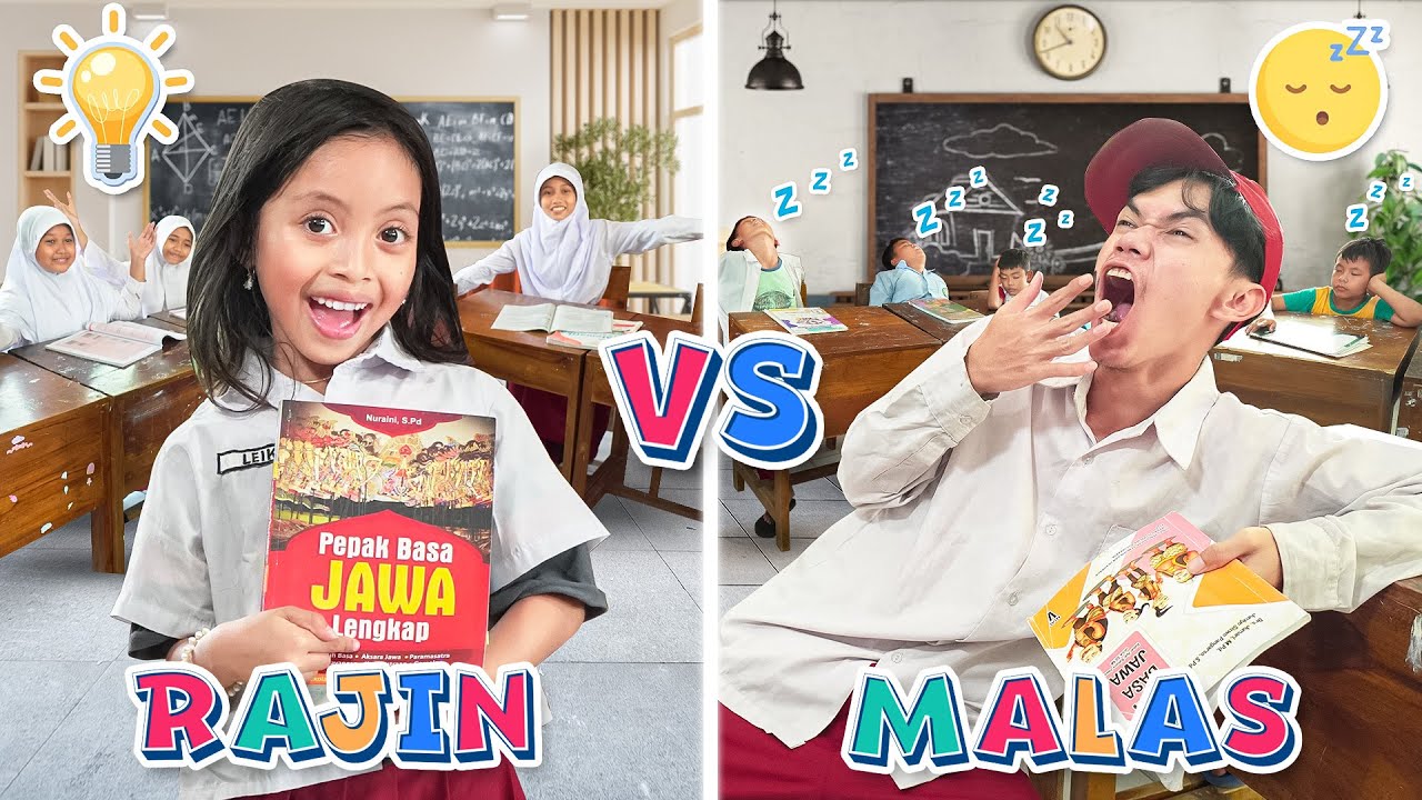 ANAK RAJIN VS ANAK MALAS SEKOLAH 😱 DRAMA PARODI LEIKA VS TOMPEL JADI ...