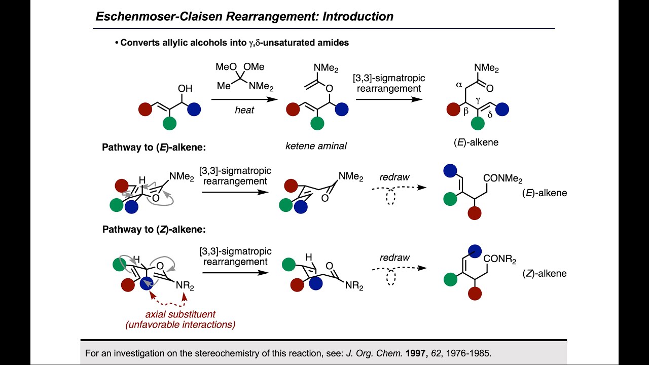 Synthesis Workshop: The Eschenmoser-Claisen Rearrangement (Episode 55 ...