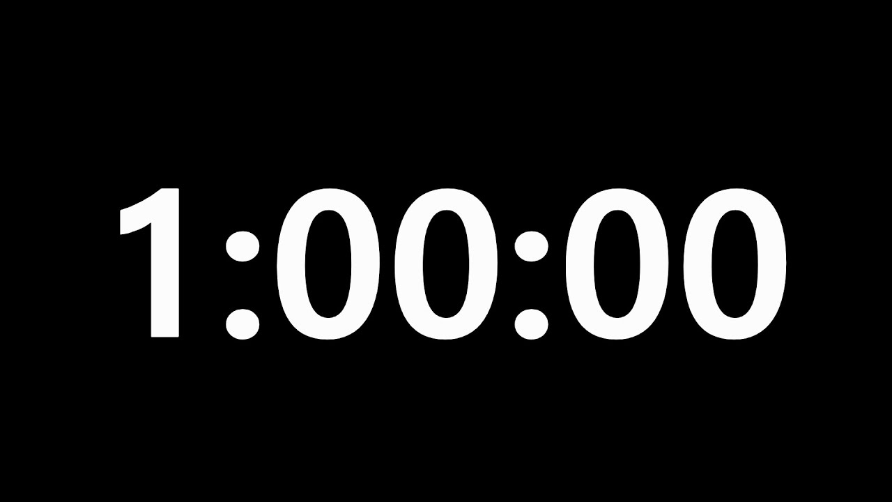 60 Minute 1 Hour Timer And Alarm Simple Countdown Timers For Any