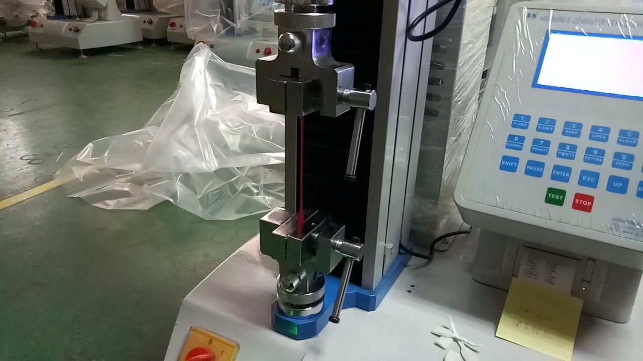 EA1706003 Tensile Tester for Dumbbell Shape Sample - YouTube