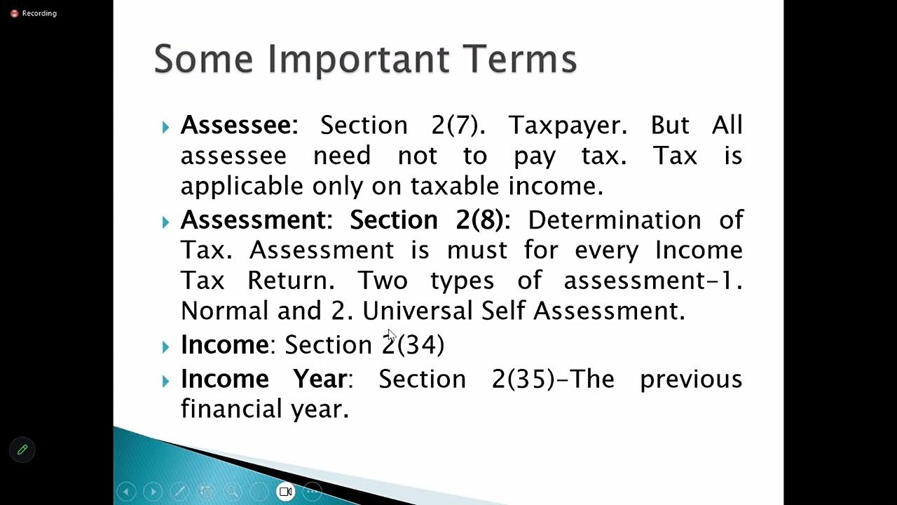 TAX for Certificate Level(Session:April-May23) Class-3; Part-1 - YouTube
