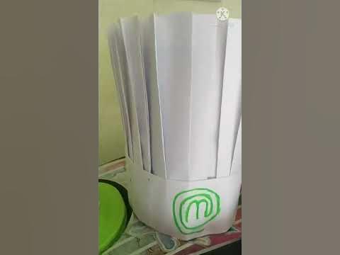 How to make a chef hat or chef cap at home with paper | DIY hat #shorts ...