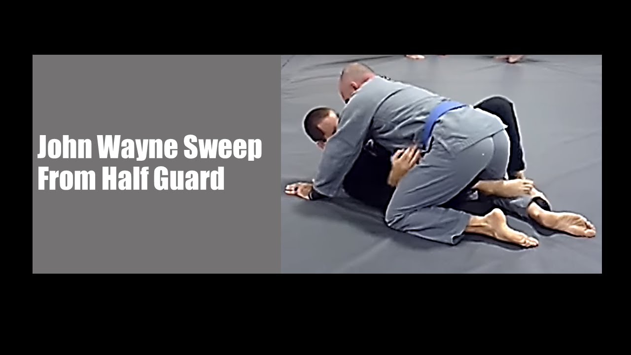 John Wayne Sweep From Half Guard - YouTube