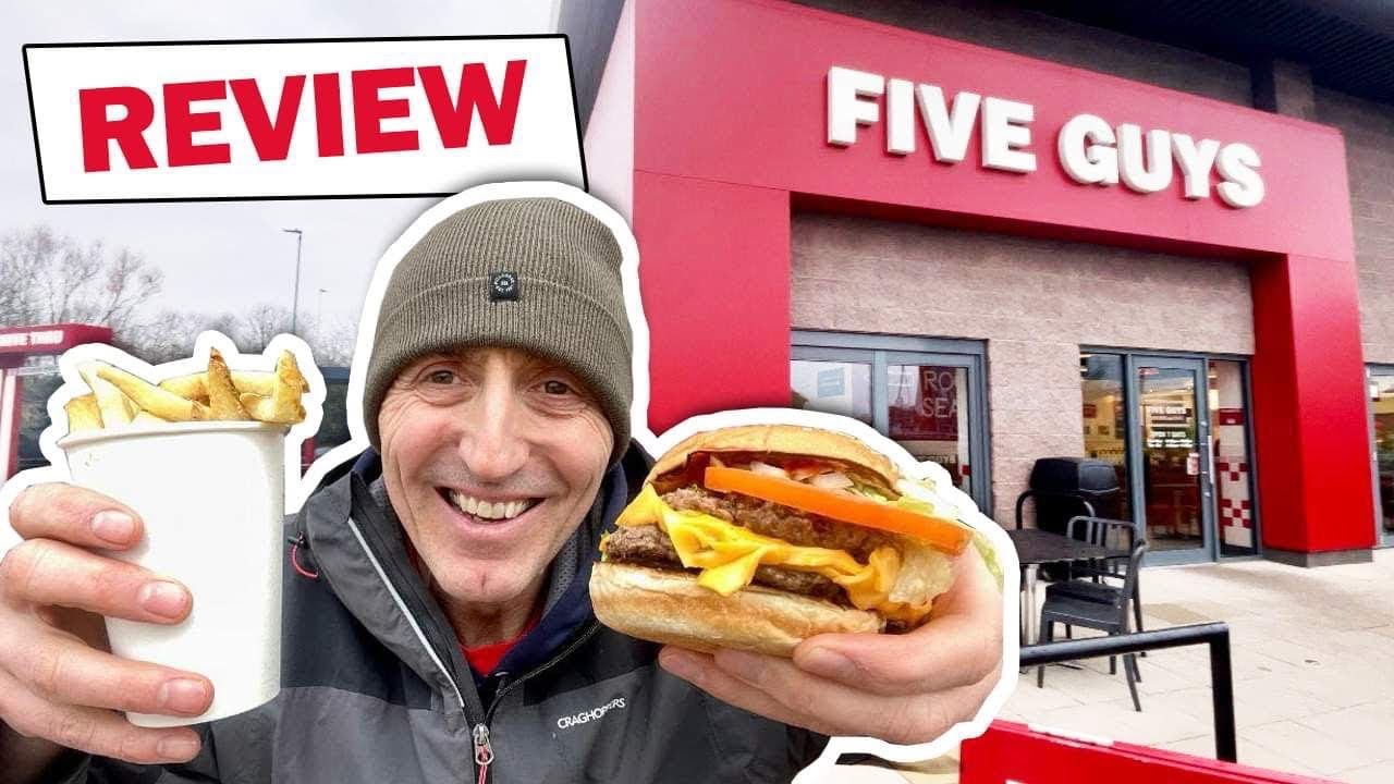 Reviewing Five Guys My First Time | Super Clean Teeside Park - YouTube