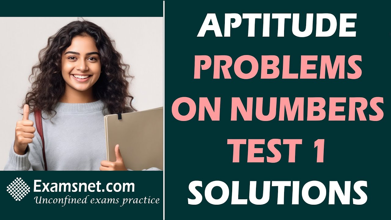 Aptitude Problems on Numbers Practice Test 1 with clear solutions - YouTube