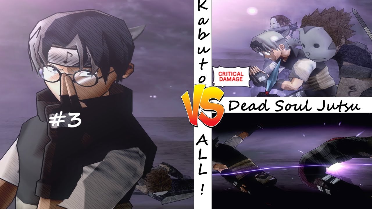 Kabuto Vs All #3 | Dead Soul Jutsu Ultimate ! | Naruto Ultimate Ninja 3 ...