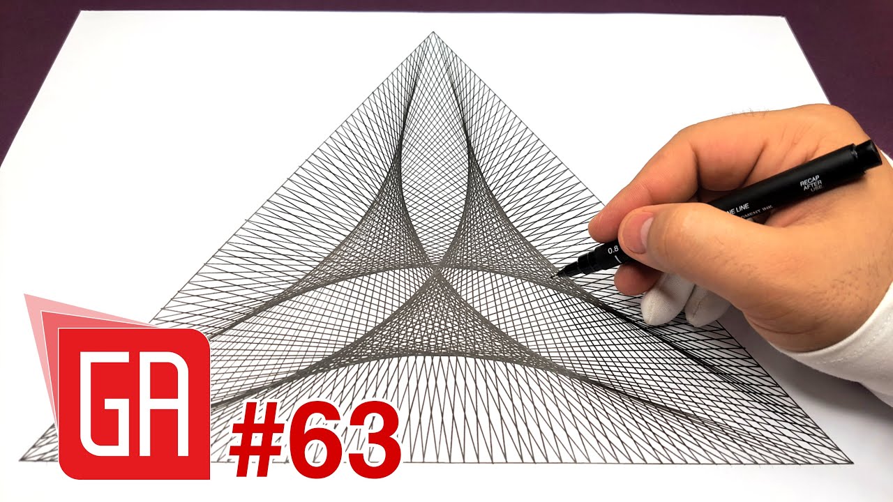 How to draw a simple Pattern | Geometric Artwork - YouTube
