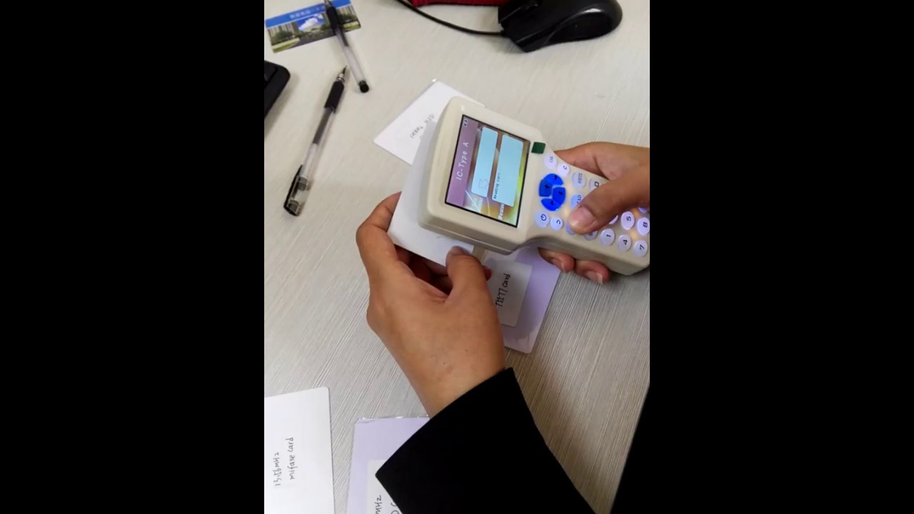 id ic rfid copier duplicator - YouTube