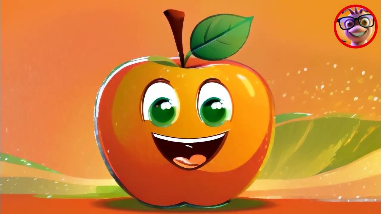 Cheerful Red Apple Fun Children's Songs Nursery Rhymes - YouTube