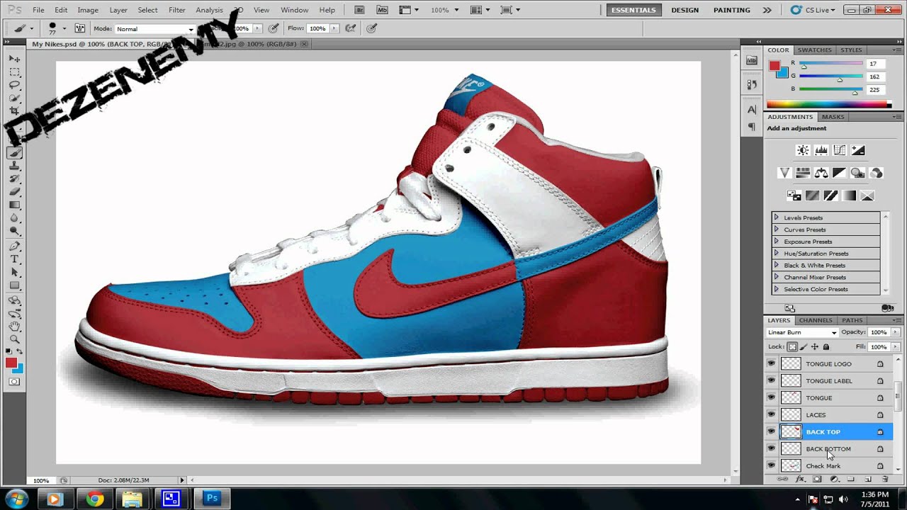Speed Art #2 / Papa Smurf Nike's / By: Dezenemy - YouTube