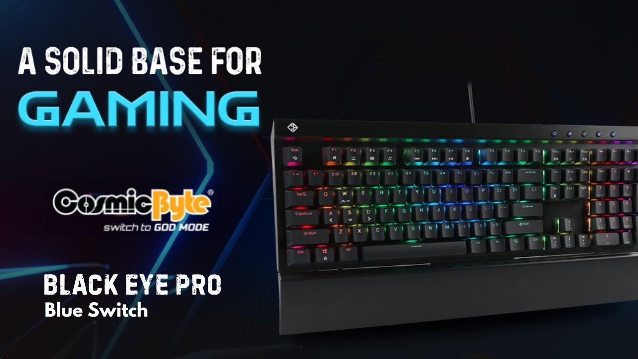 Full‑Size Mechanical Gaming Keyboard with Swappable Switches | Black ...