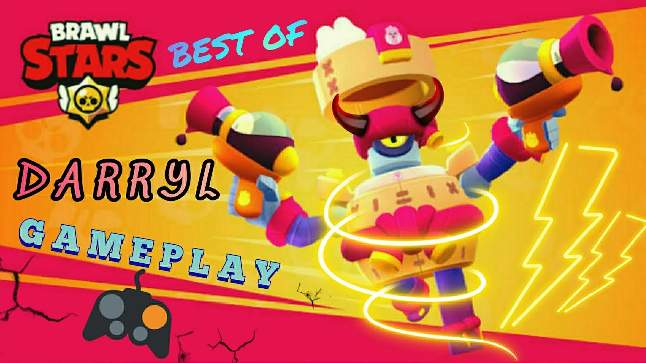 800 CUPS 🏆 BEST OF DARRYL GAMEPLAY (BRAWL STARS) - YouTube
