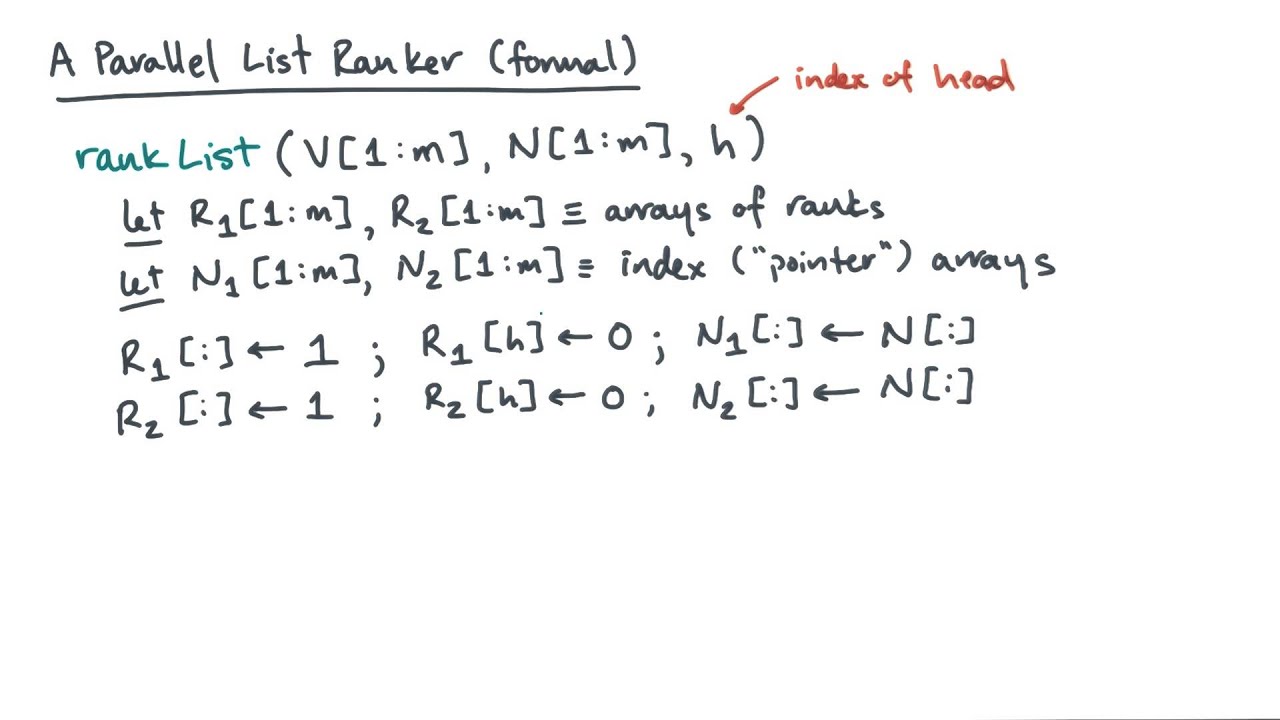 A Parallel List Ranker - YouTube