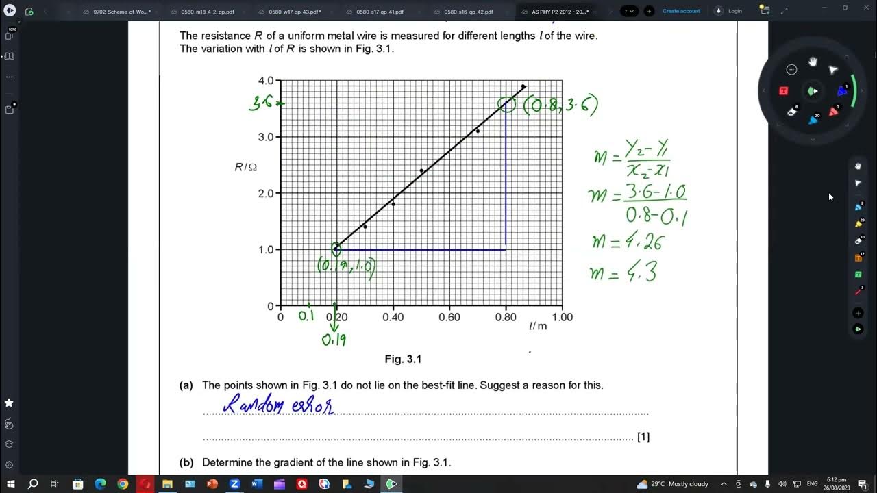 PHYSICAL QUANTITIES & MEASUREMENT Paper2 Qs Part 02 - A LEVEL PHYSICS 9702 - YouTube