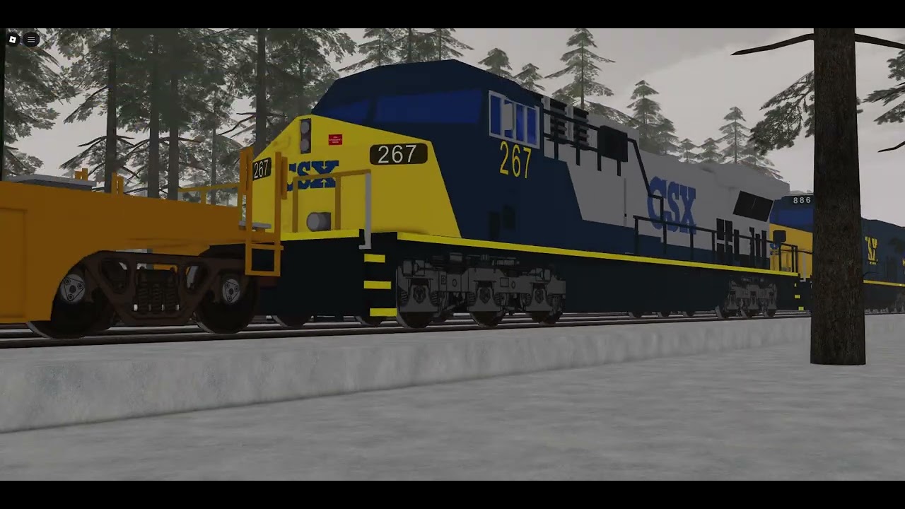 ROBLOX Railfanning at Folkston, GA S57E123: CSX Stack Train - YouTube