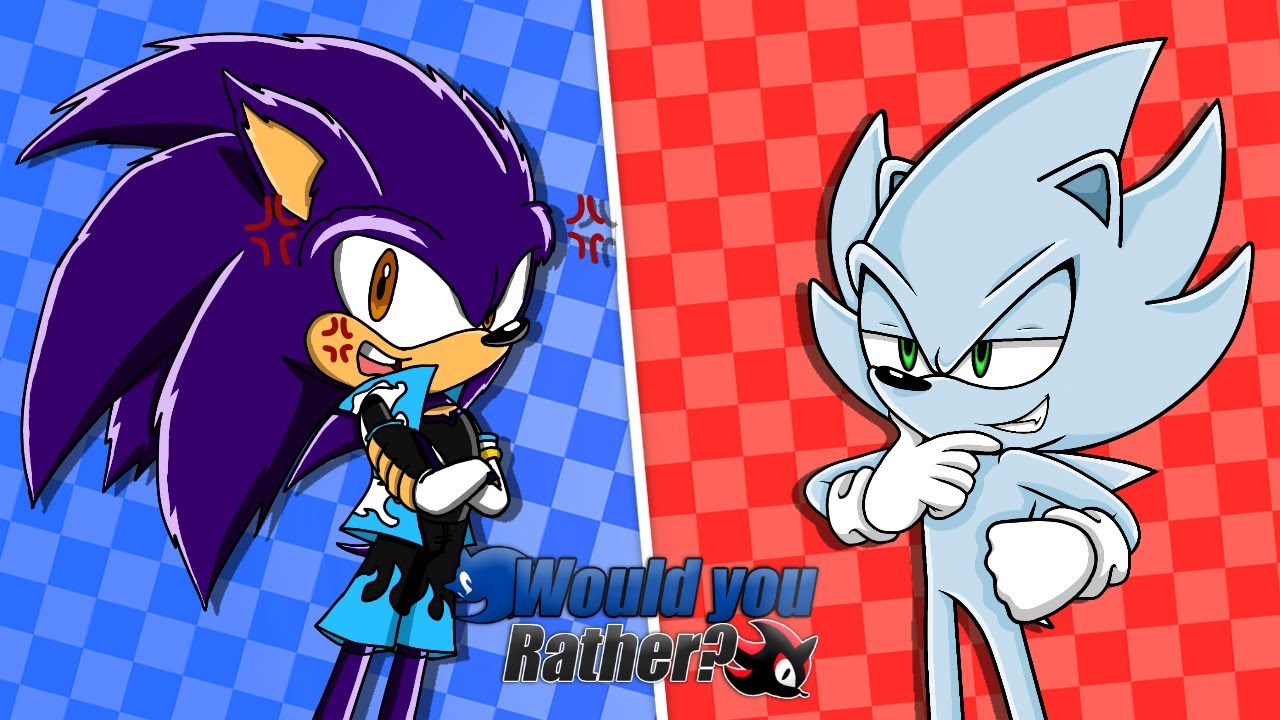 The Cyan Colored Hedgehog Returns! Chris Vs Nazo Would You Rather! Part ...