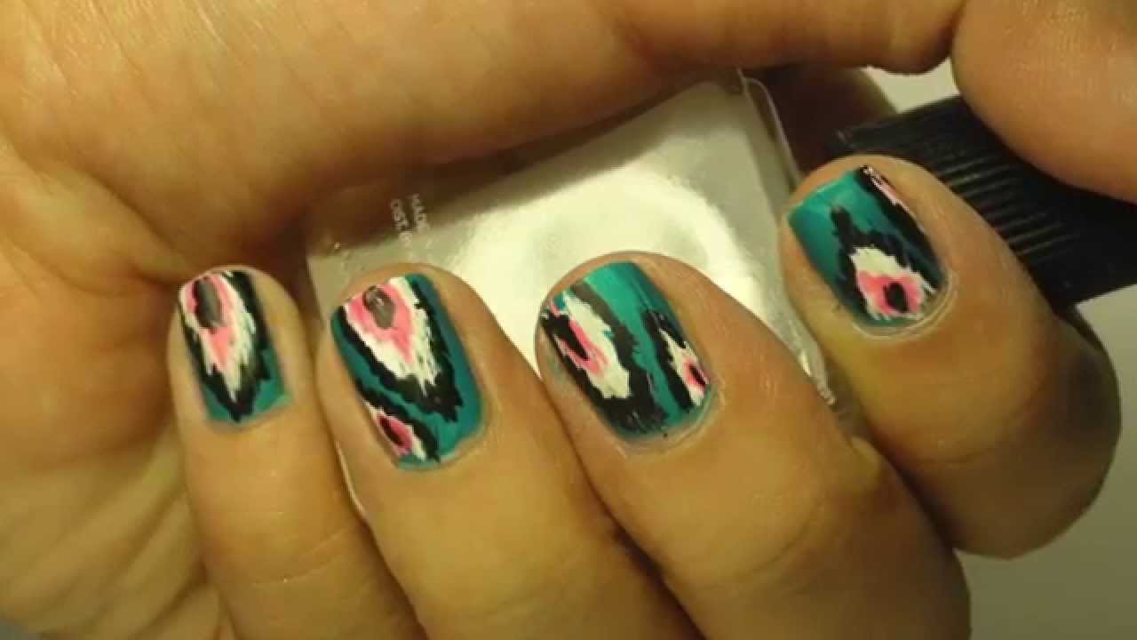 fun easy nail art - YouTube