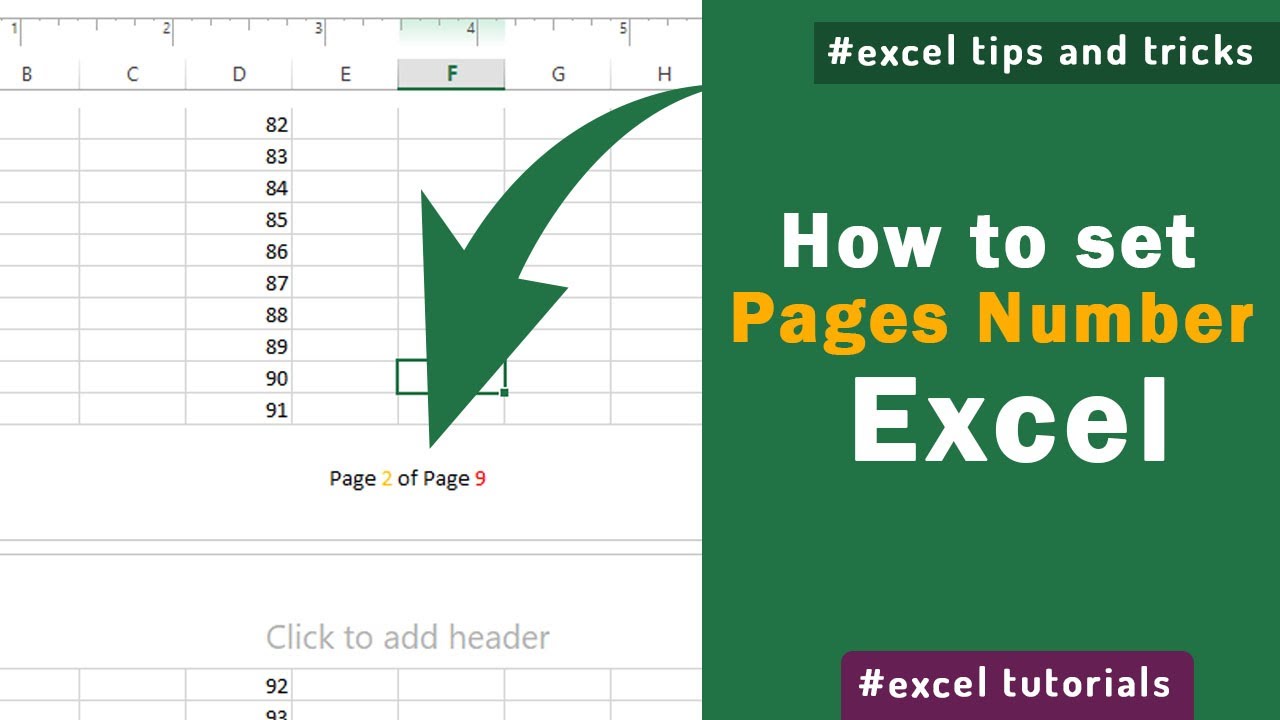 How To Insert Pages Number In Excel Excel Tips And Tricks 08 YouTube How To Insert Pages Number In Excel Excel Tips And Tricks 08 YouTube