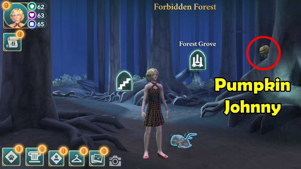Pumpkin Johnny on Forbidden Forest Hogwarts Mystery - YouTube