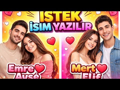 💖 İstek İsim Yazılır! En Güzel Aşk İsimleri 😍