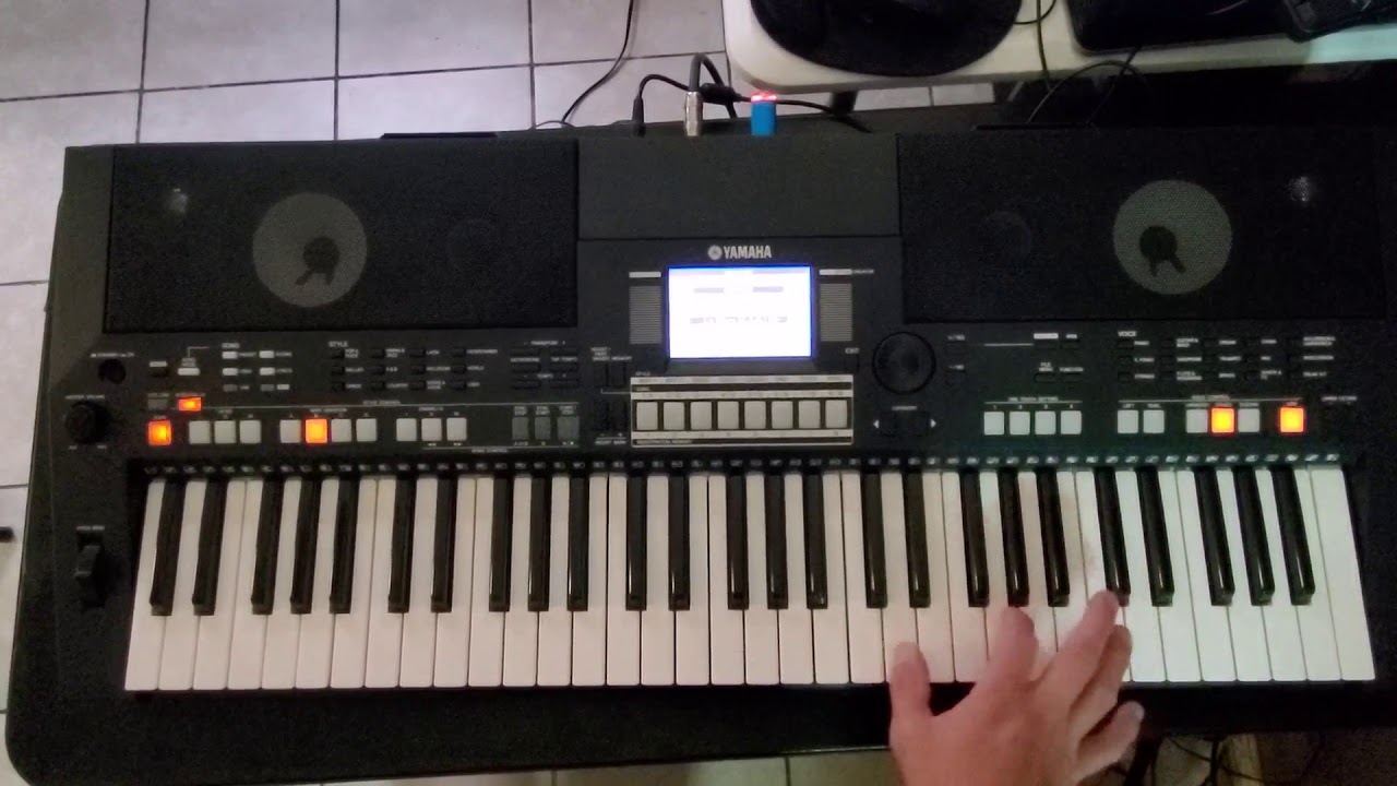 YAMAHA PSR S550 Tutorial y Comentando sobre el (940) 301 - 9251 - YouTube