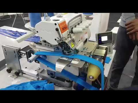 Neck rib Overlock Machine - YouTube