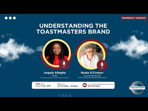 Wednesday Webinar : Understanding the Toastmasters Brand by Angela ...