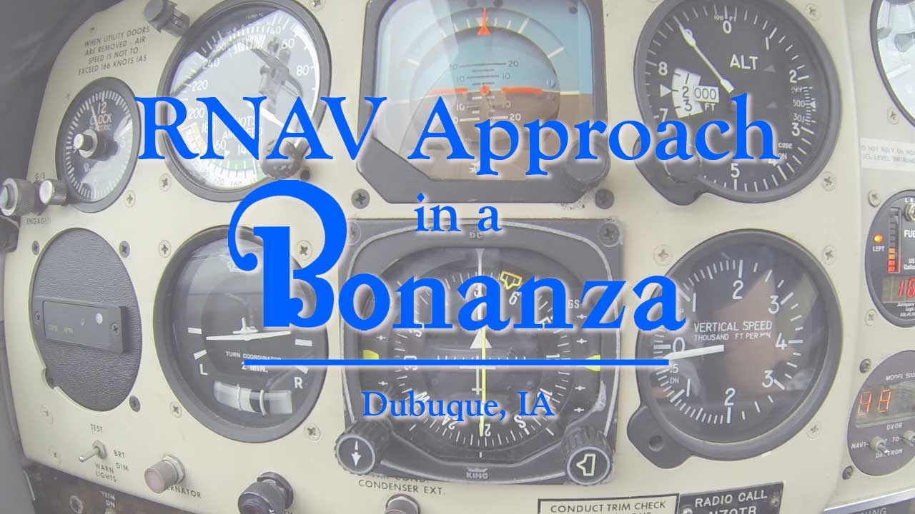 RNAV Approach at Dubuque - YouTube