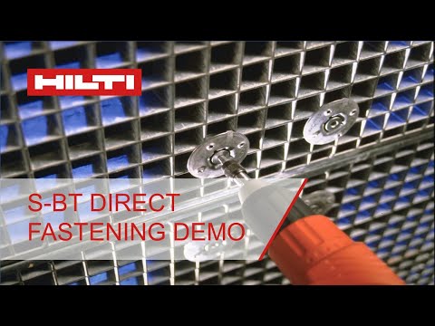 Hilti S-BT grating fasteners demo - YouTube