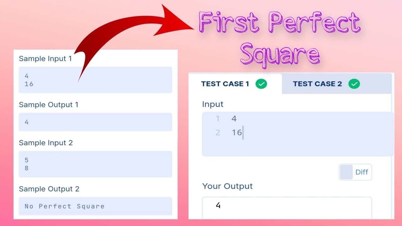 First Perfect Square L Grand Assignment 4 Nxtwave Ccbp 40 Youtube