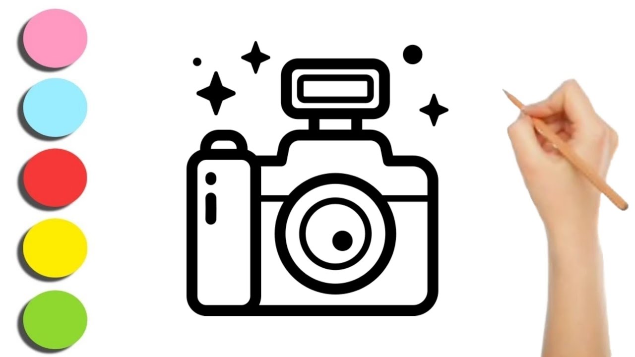 Camera Drawing, Painting & Coloring for Kids & Toddlers | Camera ...