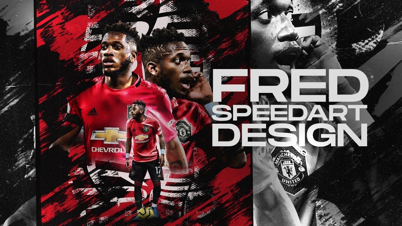 Fred - Football Poster Design | Speed Art | Flairdzn | - YouTube