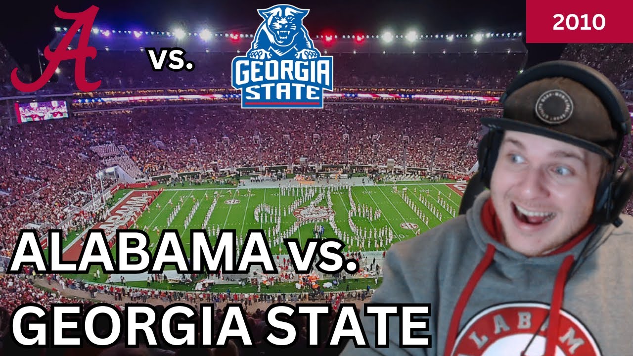 ALABAMA VS GEORGIA STATE 2010 (REACTION) - YouTube