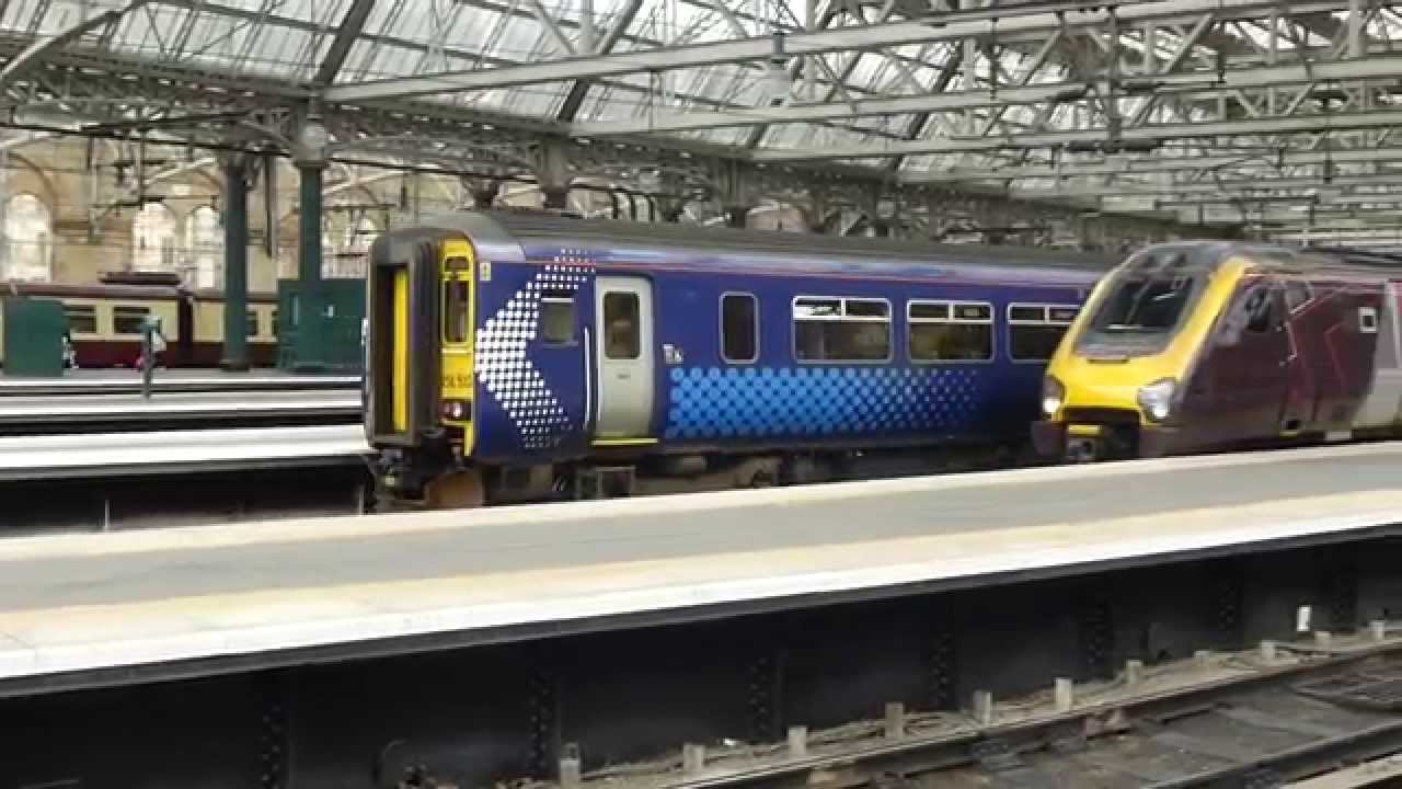 ScotRail Class 156 156510 arrives at Glasgow Central (31/5/14) - YouTube