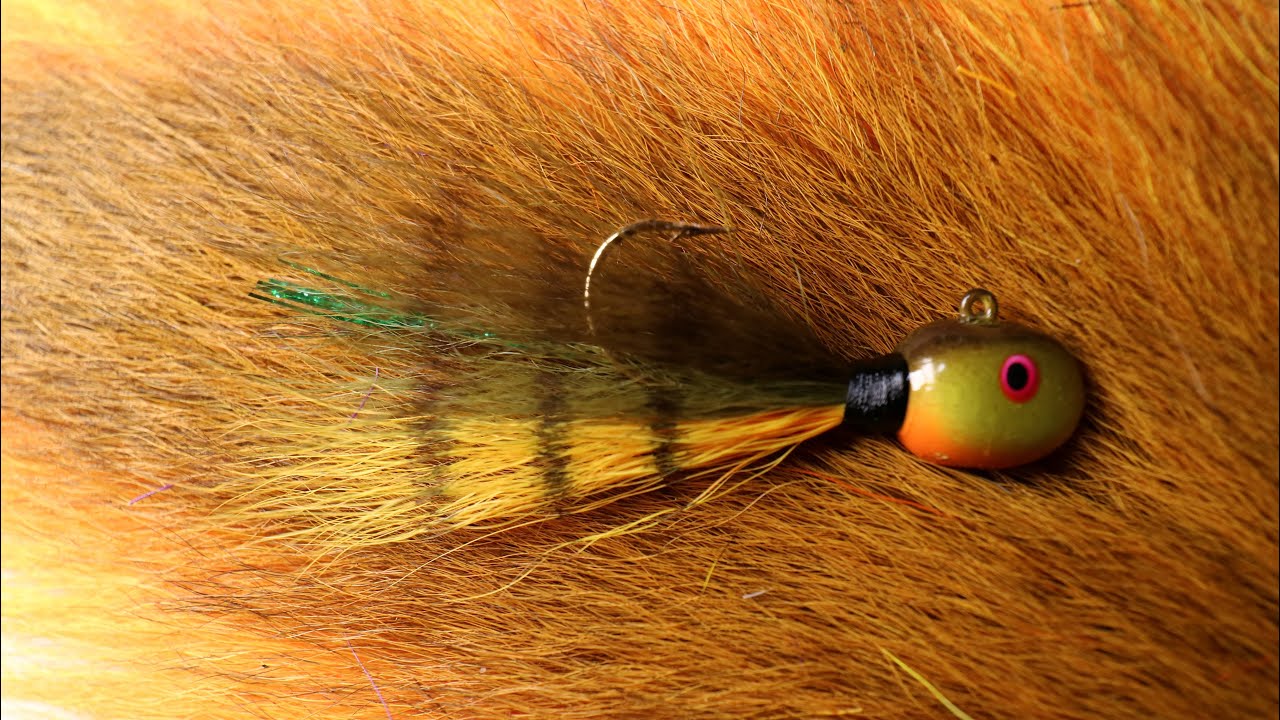 Sunburst Yellow Perch Pattern Walleye Jig - YouTube