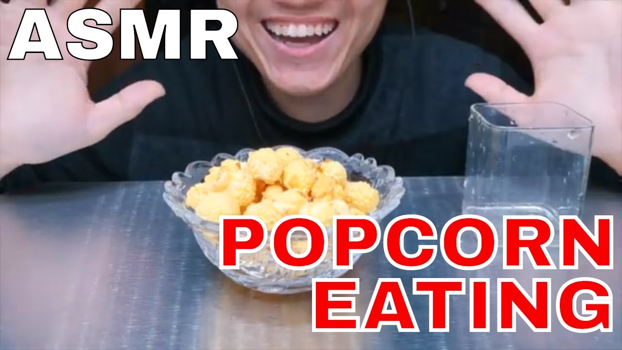 ASMR Popcorn Eating + Soda | EATING ASMR (NO TALKING) - YouTube